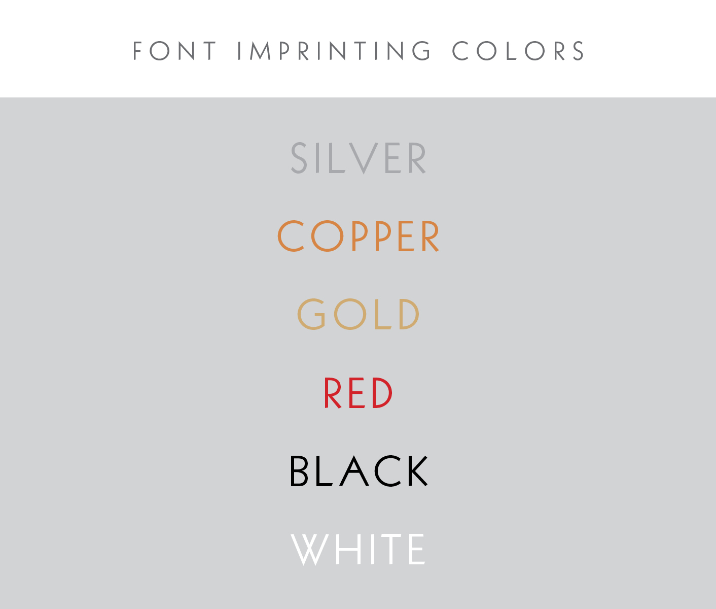 Fonts & Imprinting - Photography Imprinting | Diversified Lab